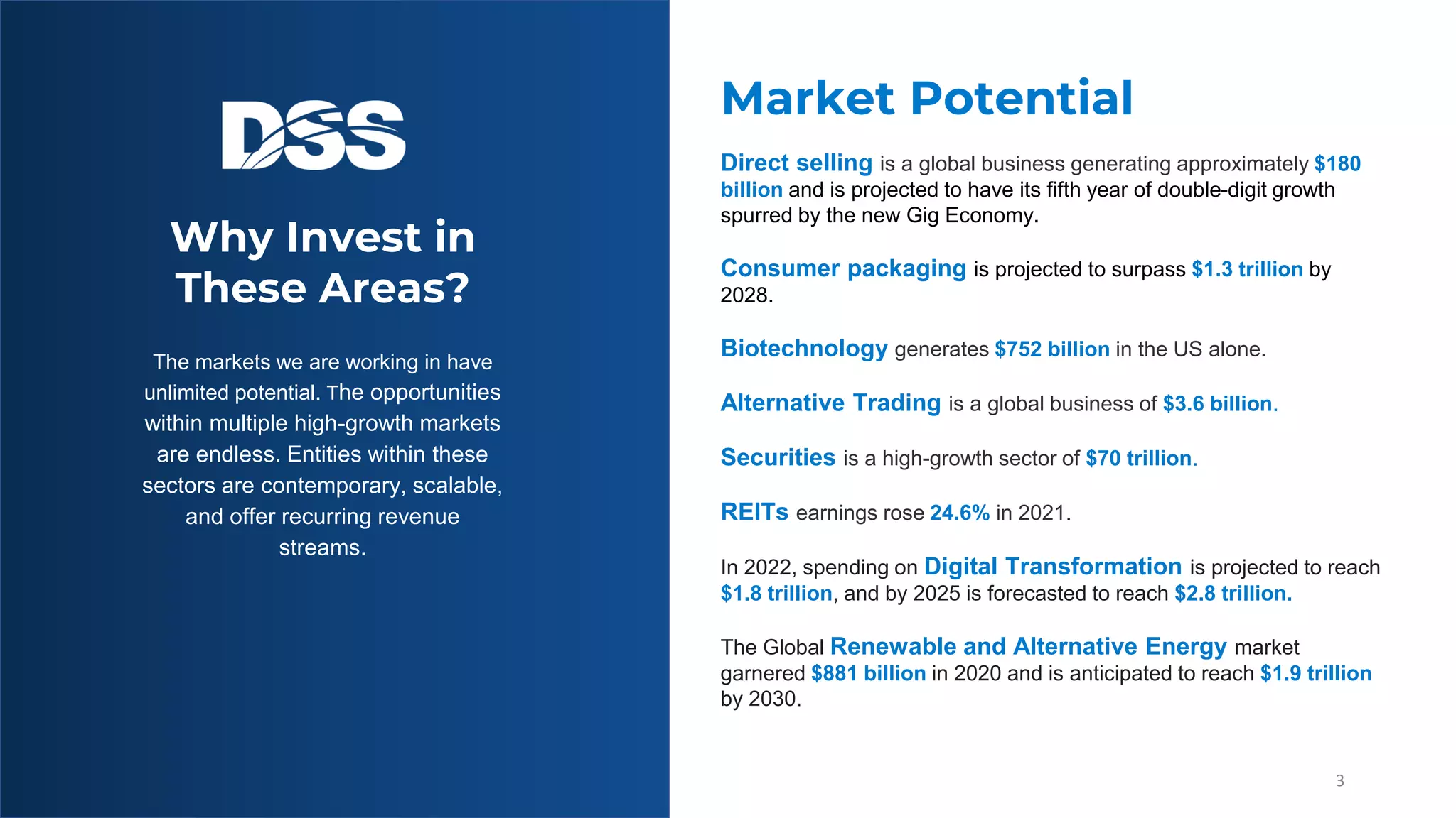 DSS Presentation Deck | PPT