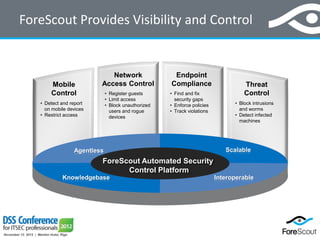 DSS ITSEC Conference 2012 - Forescout NAC #1 | PDF