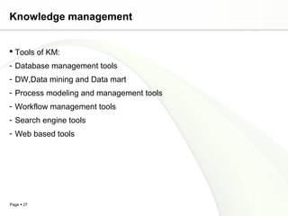 Dss & knowledge management | PPT