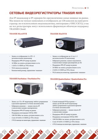 Видеорегистраторы Trassir Cloud | PDF