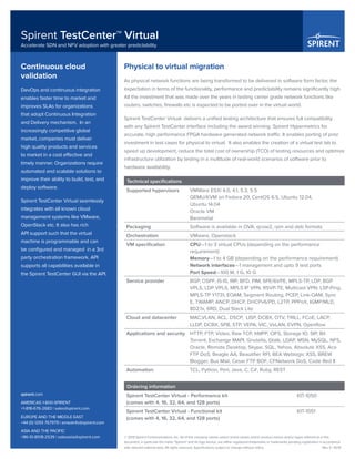 Spirent TestCenter Virtual | PDF