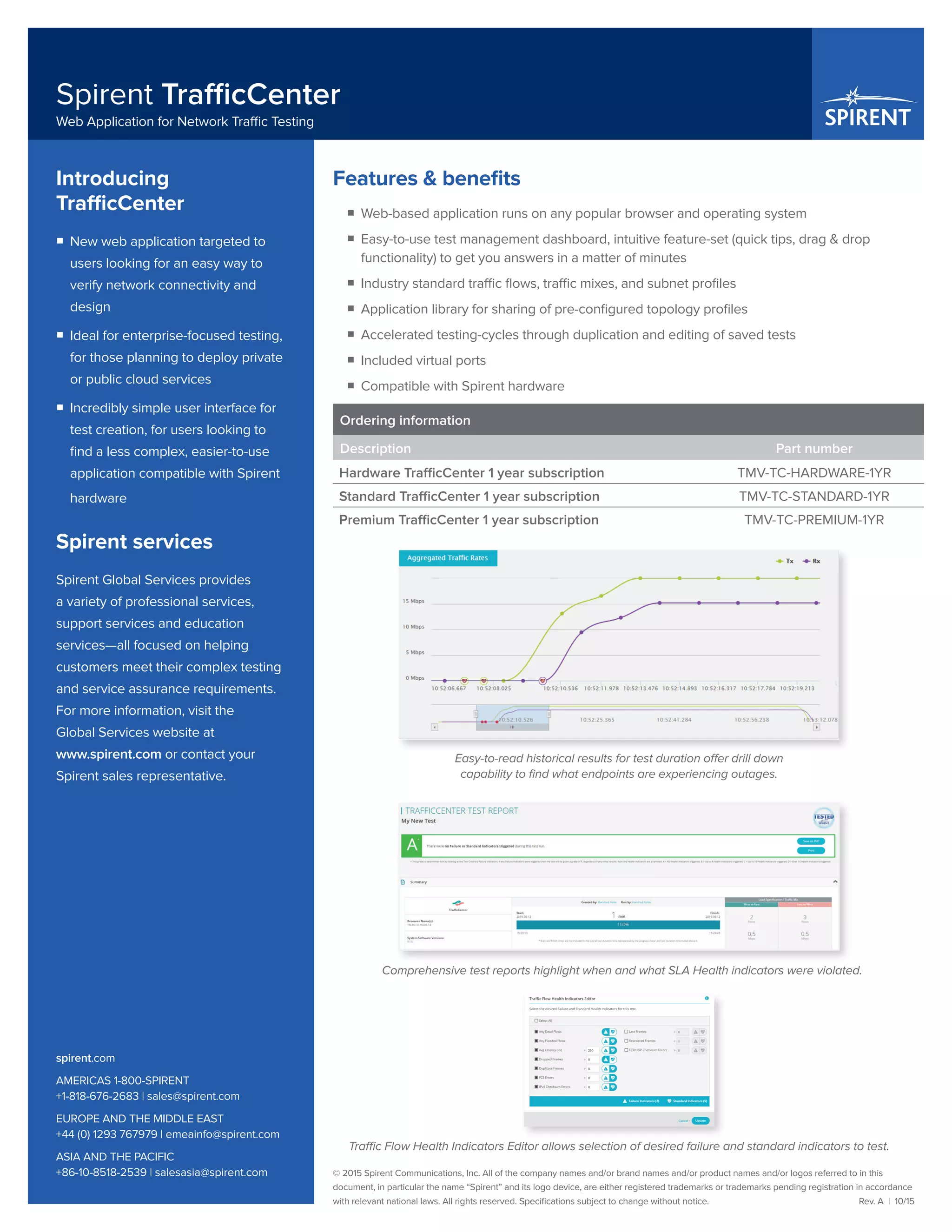 Spirent TrafficCenter - Network Testing Made Easy | PDF