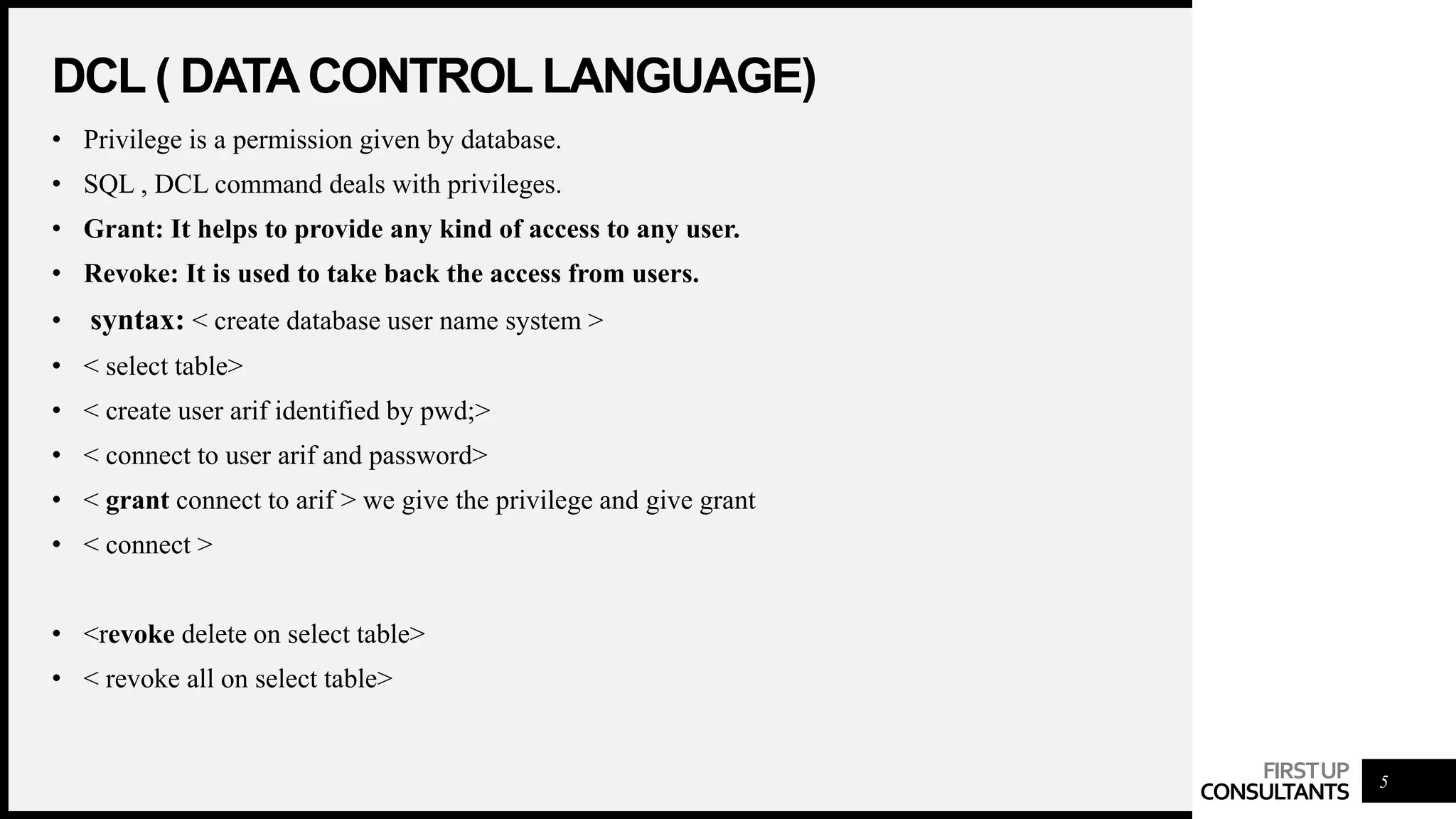 Sql Structure And Parts Pptx