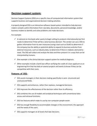 Decision support systems | PDF