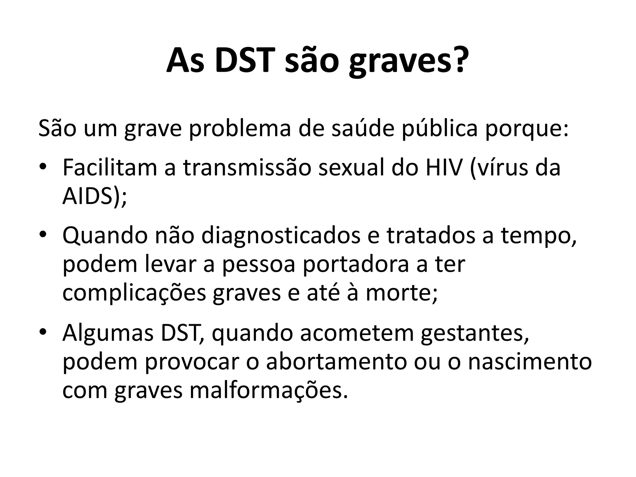 DST / IST - Infecções Sexualmente Transmissíves | PPTX
