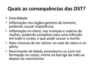 DST / IST - Infecções Sexualmente Transmissíves | PPTX