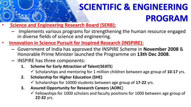 Department of Science and Technology(DST) | PPTX