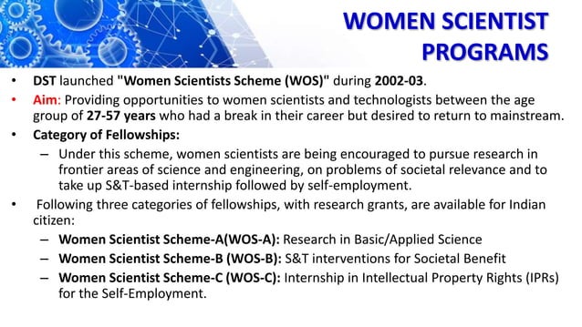 Department of Science and Technology(DST) | PPTX