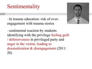 Sentimentality vs witnessing | PPT