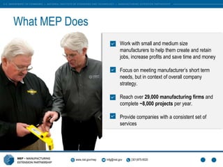 Annual Summit 2016: The Manufacturing Extension Partnership (MEP ...