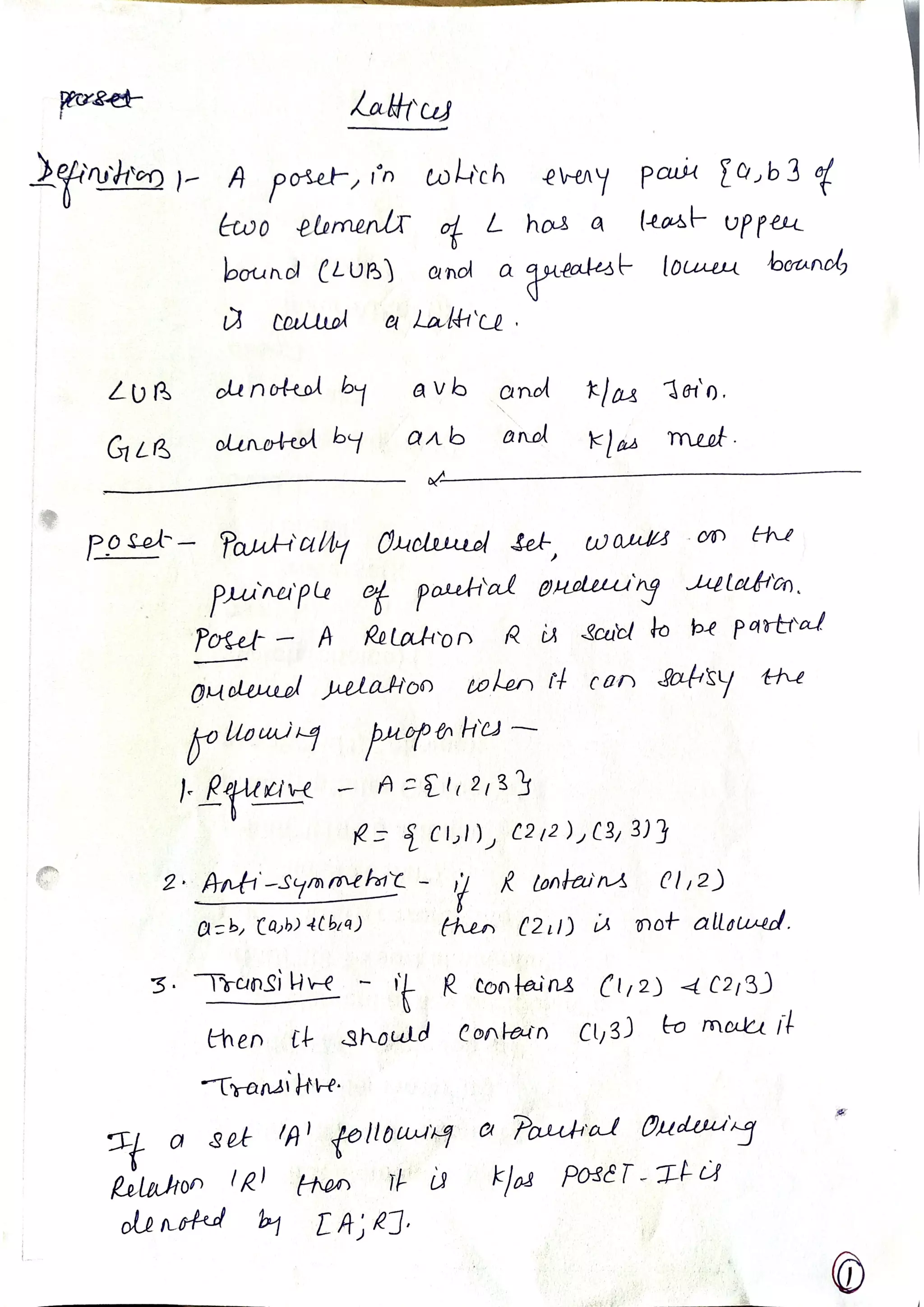 LATTICE in Discrete Structure | PDF
