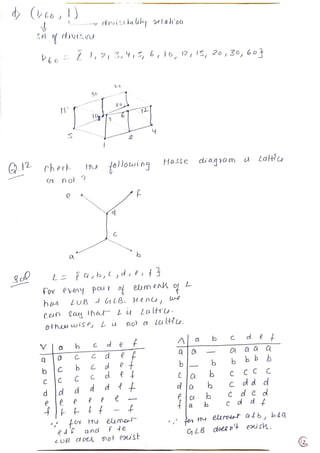 LATTICE in Discrete Structure | PDF