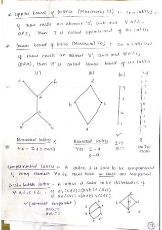 LATTICE in Discrete Structure | PDF