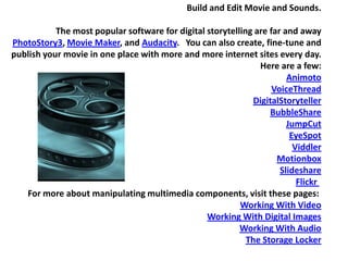 Intro to Digital Storytelling | PPTX