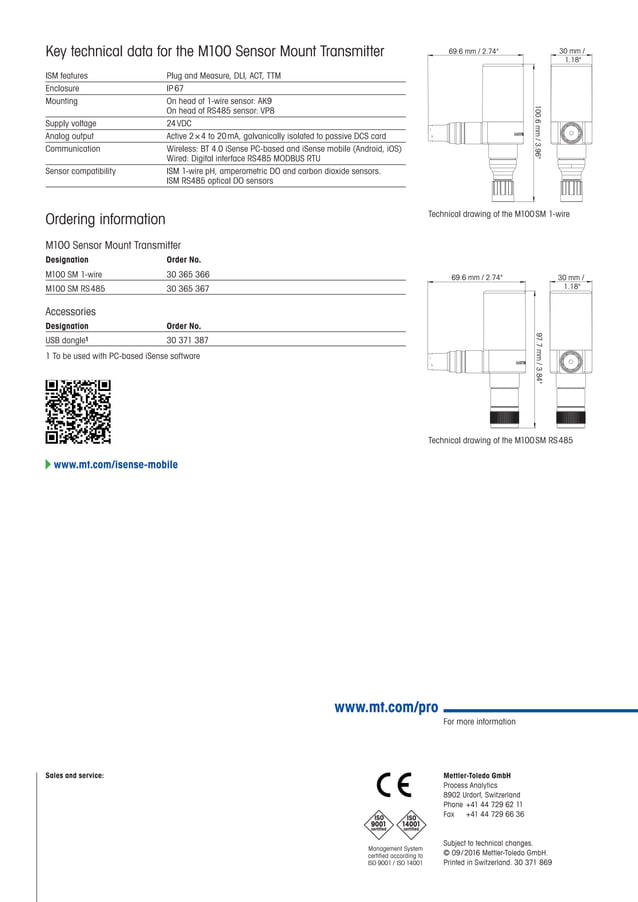 Sensor Mount Transmitters For Smart Sensors | PDF | Computer Peripherals | Computing