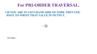 Tree Traversals (In-order, Pre-order and Post-order) | PPTX