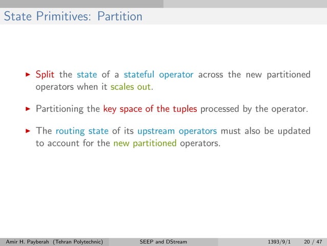Spark Stream and SEEP | PDF