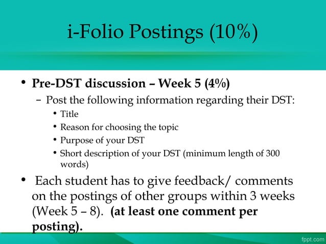 SKPD 1033 DST Project | PPT