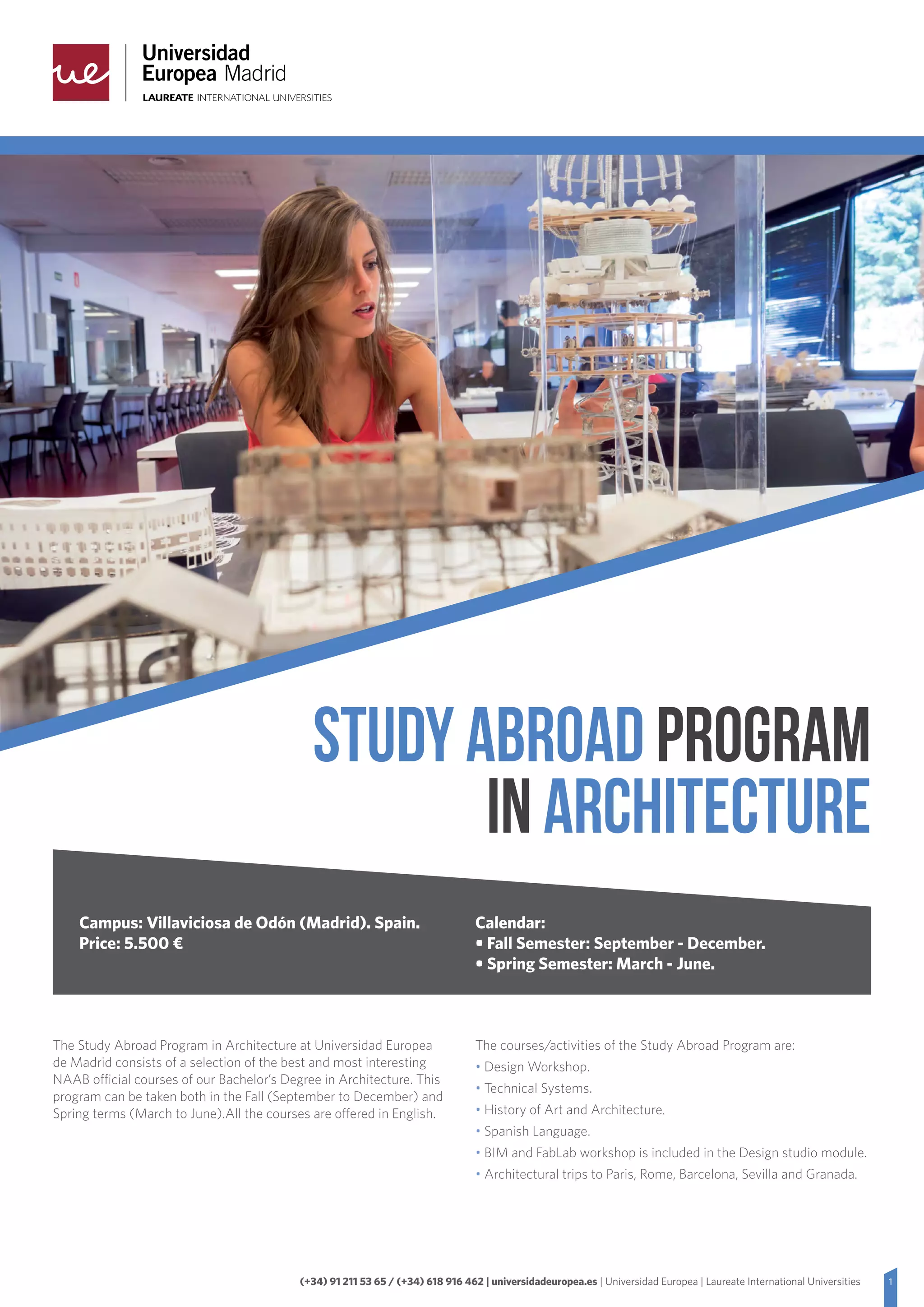 Architecture Study abroad_program UEM | PDF