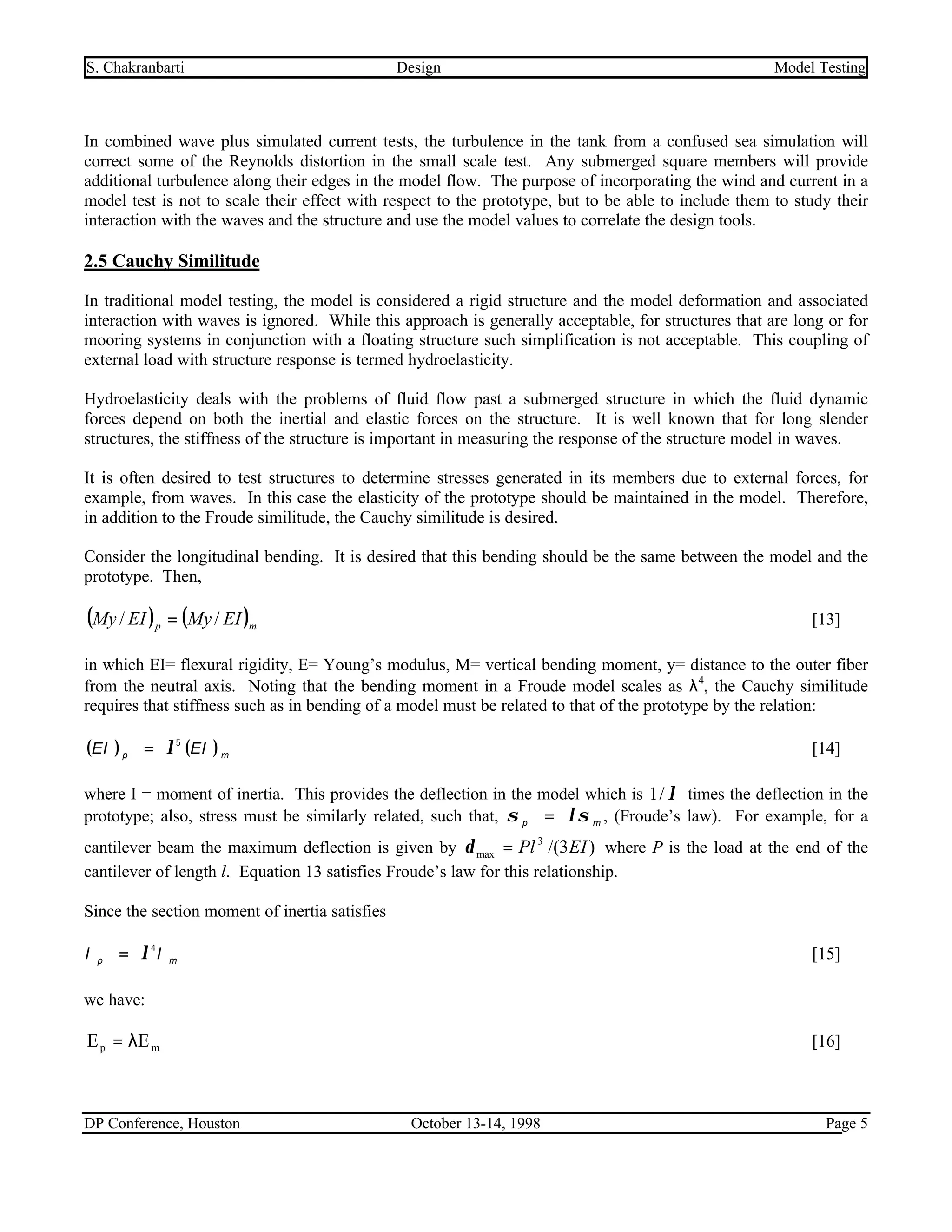 Physical Model Testing of Floating Offshore Structures | PDF