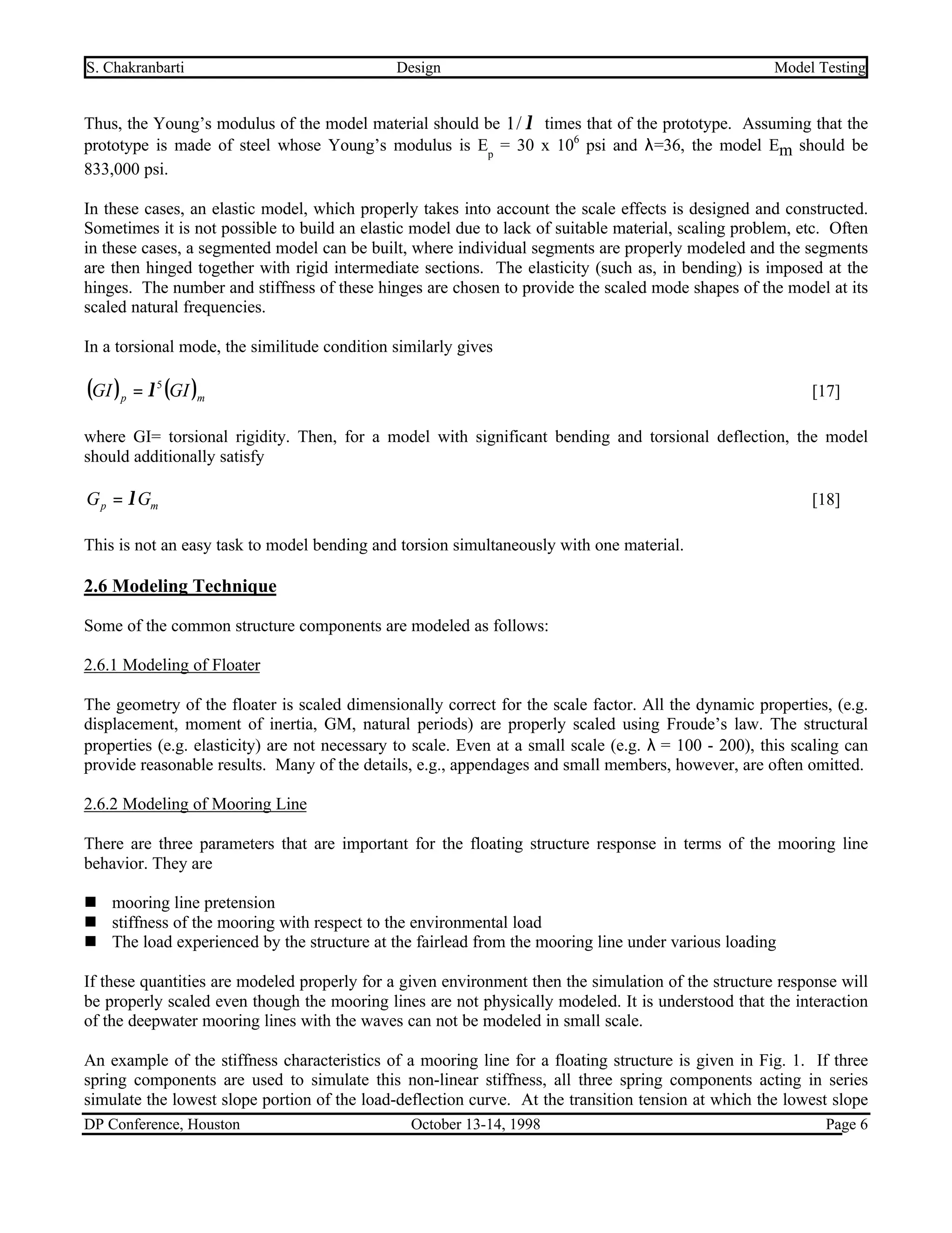 Physical Model Testing of Floating Offshore Structures | PDF