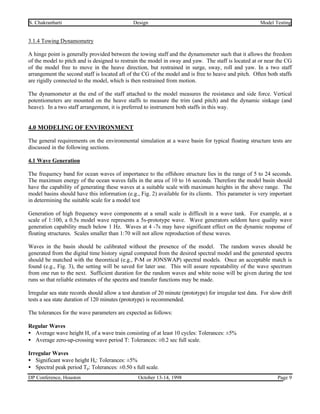 Physical Model Testing of Floating Offshore Structures | PDF