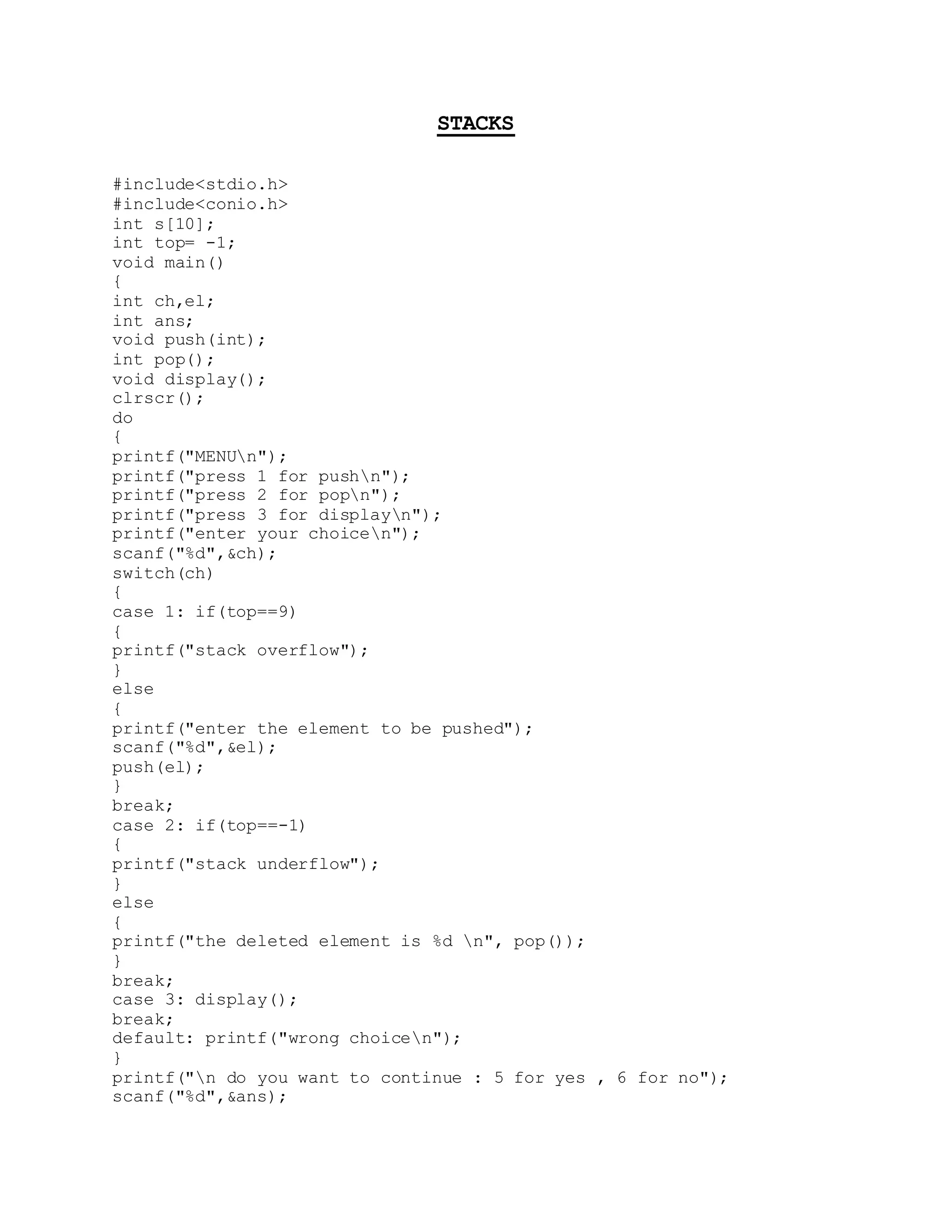Data Structures Using C Practical File Pdf