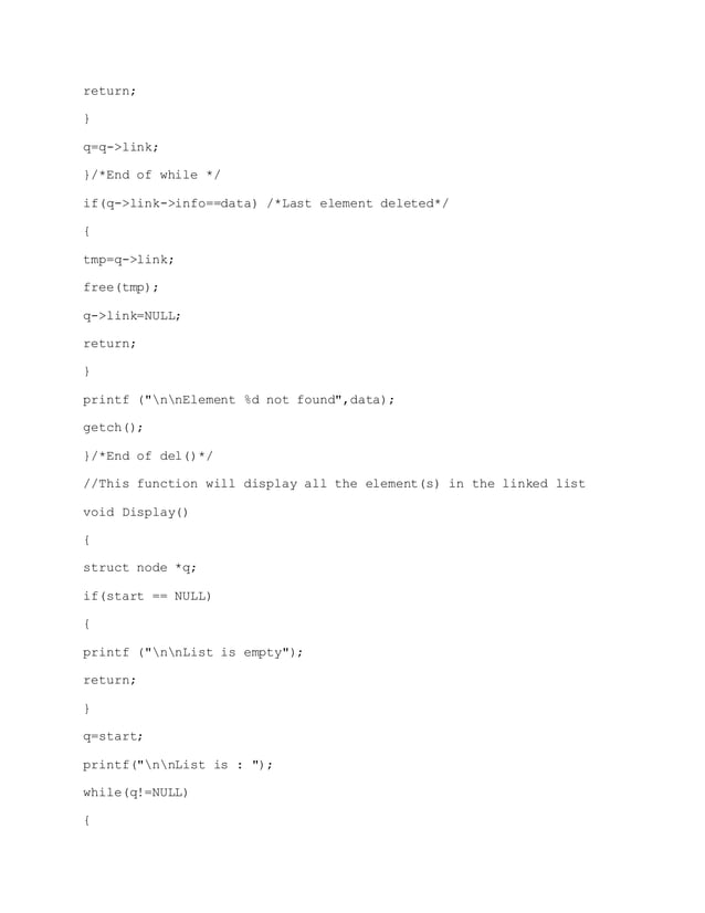 Data Structures Using C Practical File | DOCX | Programming Languages ...
