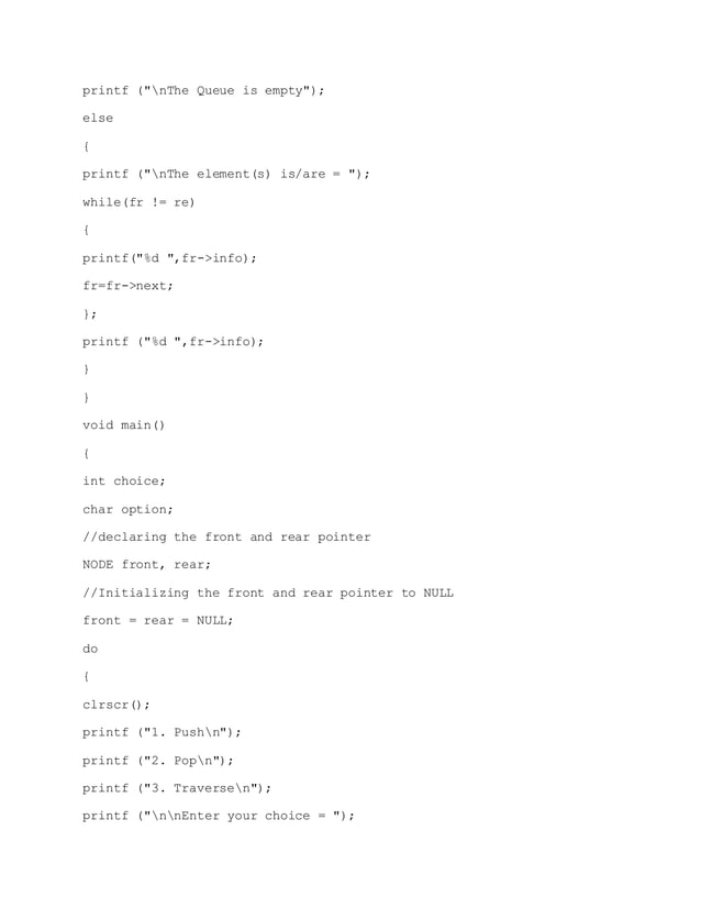 Data Structures Using C Practical File | DOCX | Programming Languages ...