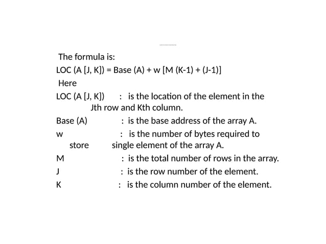 Data Structure Introduction- Arrays, Matrix, Linked List | PPTX