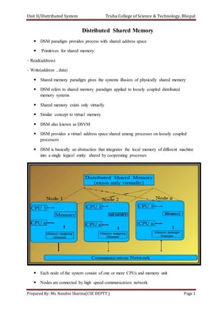 Distributed system unit II according to syllabus of RGPV, Bhopal | DOCX