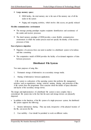 Distributed system unit II according to syllabus of RGPV, Bhopal | DOCX