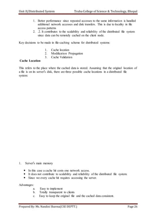 Distributed system unit II according to syllabus of RGPV, Bhopal | DOCX