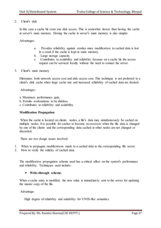 Distributed system unit II according to syllabus of RGPV, Bhopal | DOCX