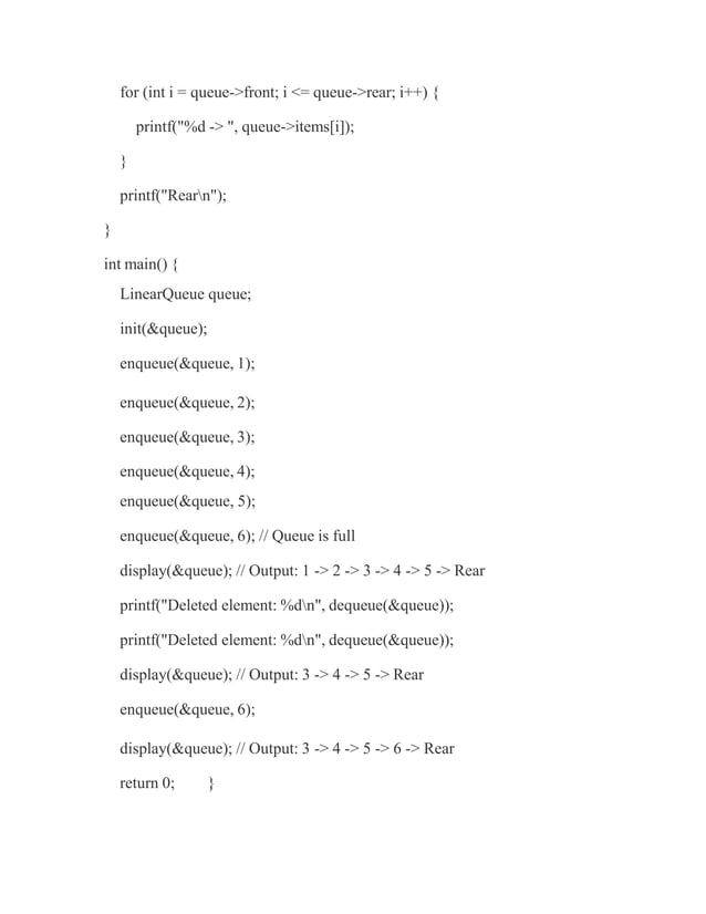 Stack and its operations, Queue and its operations | PDF Stack and its operations, Queue and its operations | PDF