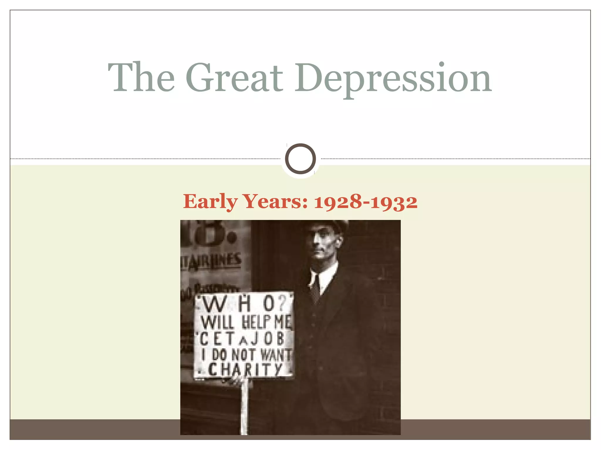 The Great Depression | PPT