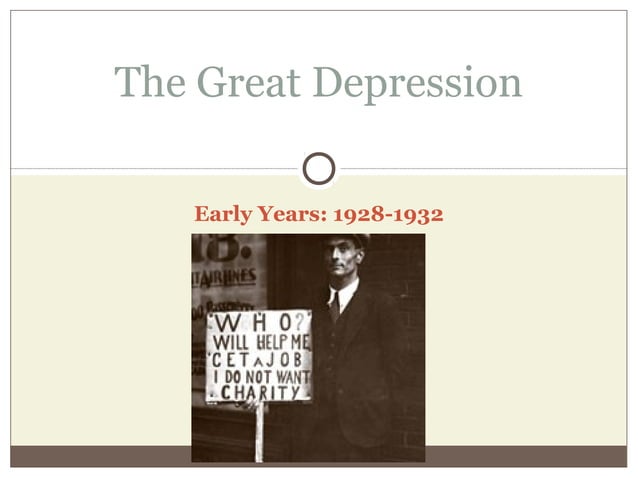 The Great Depression | PPT
