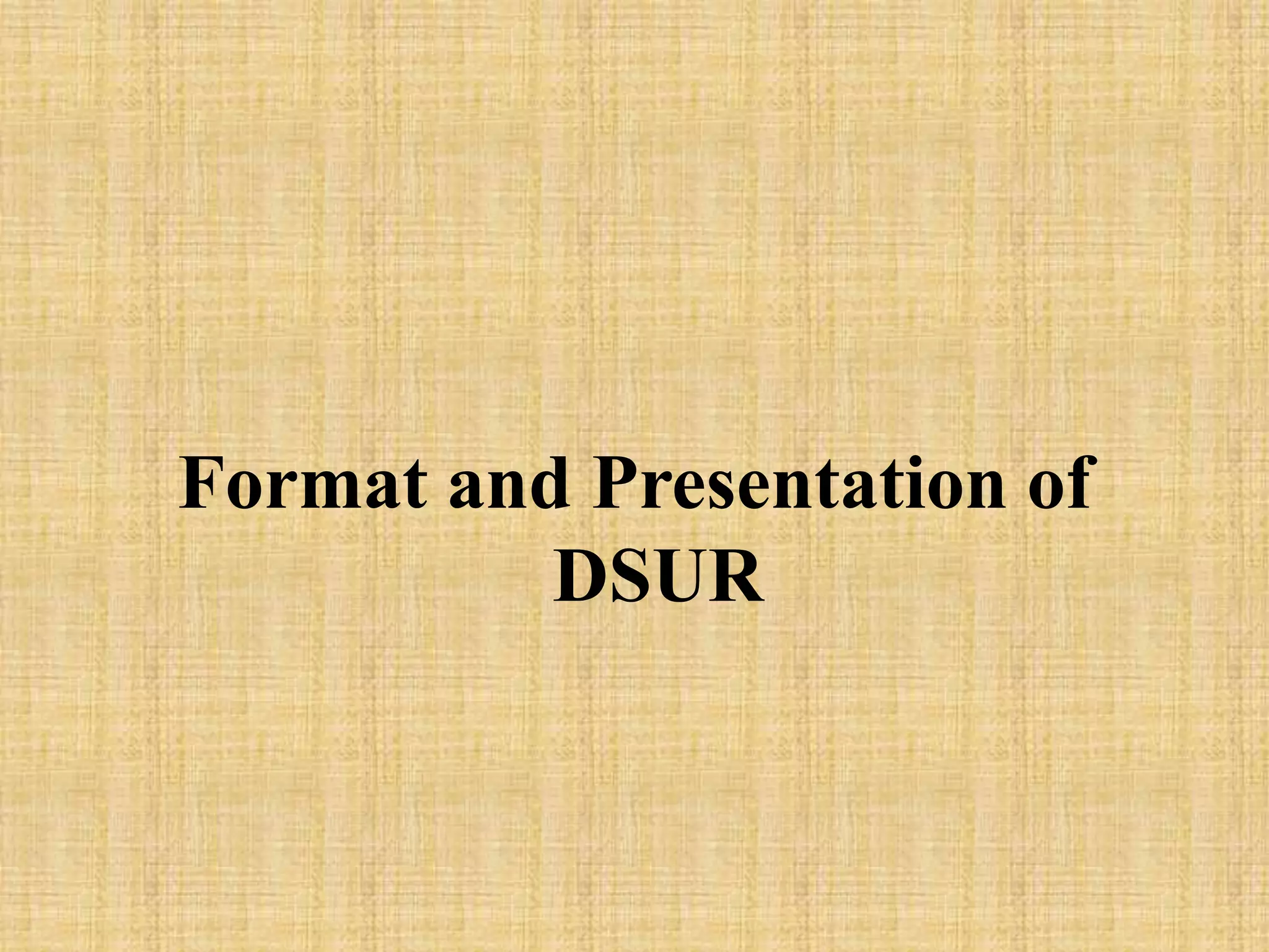 Dsur presentation1 | PPTX