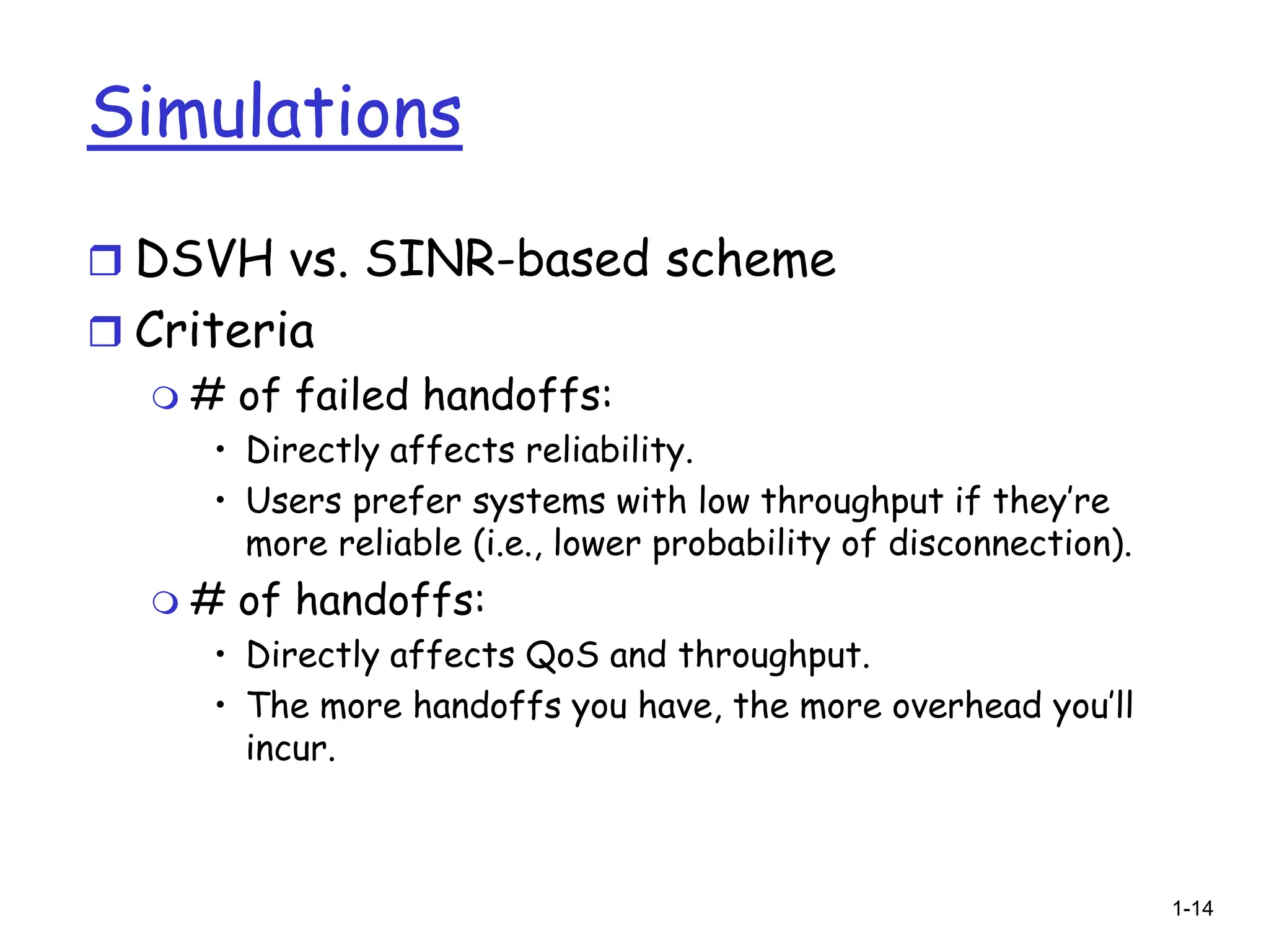 A Direction Based Vertical Handoff Scheme Ppt 