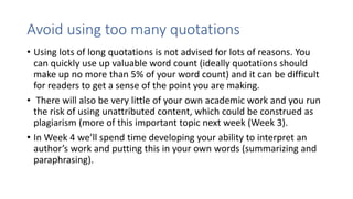 Week 2: Referencing | PPTX