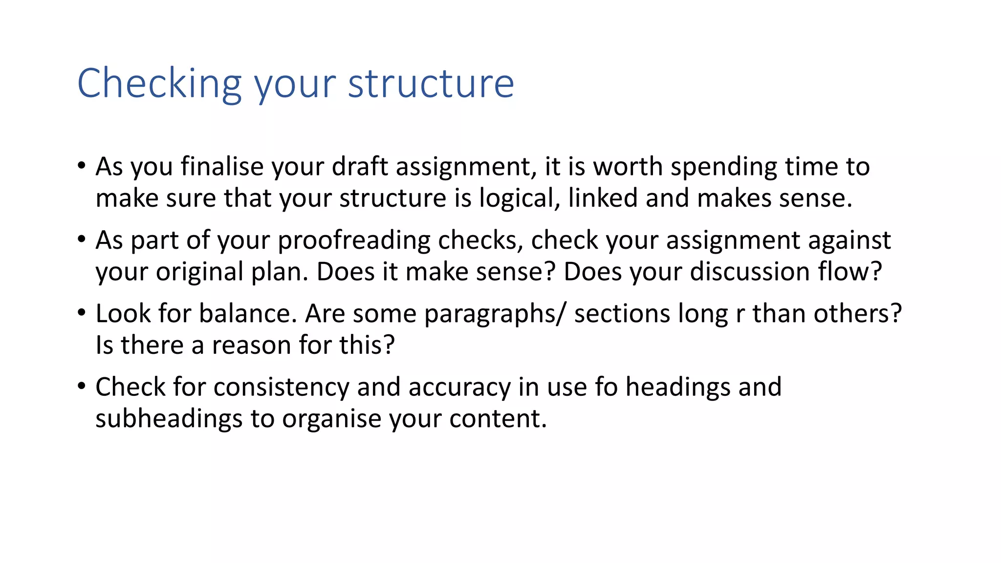 Week 5: Structure in writing | PPTX