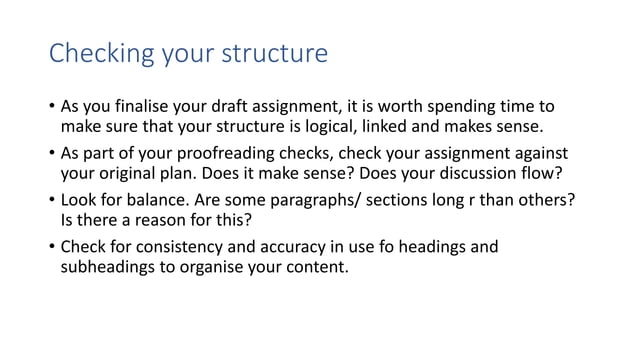 Week 5: Structure in writing | PPT