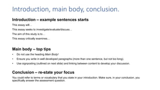 Week 5: Structure in writing | PPT