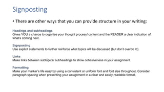 Week 5: Structure in writing | PPT