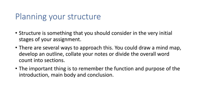 Week 5: Structure in writing | PPT
