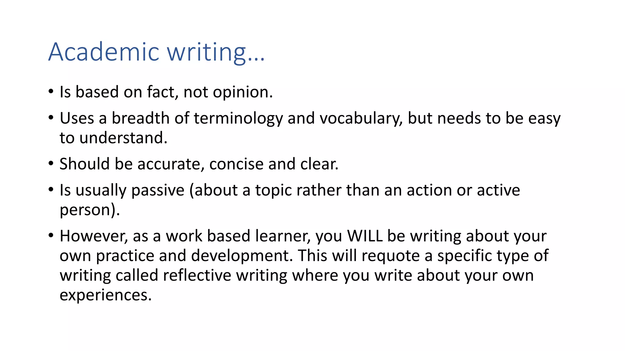 Week 6: Academic writing conventions | PPTX