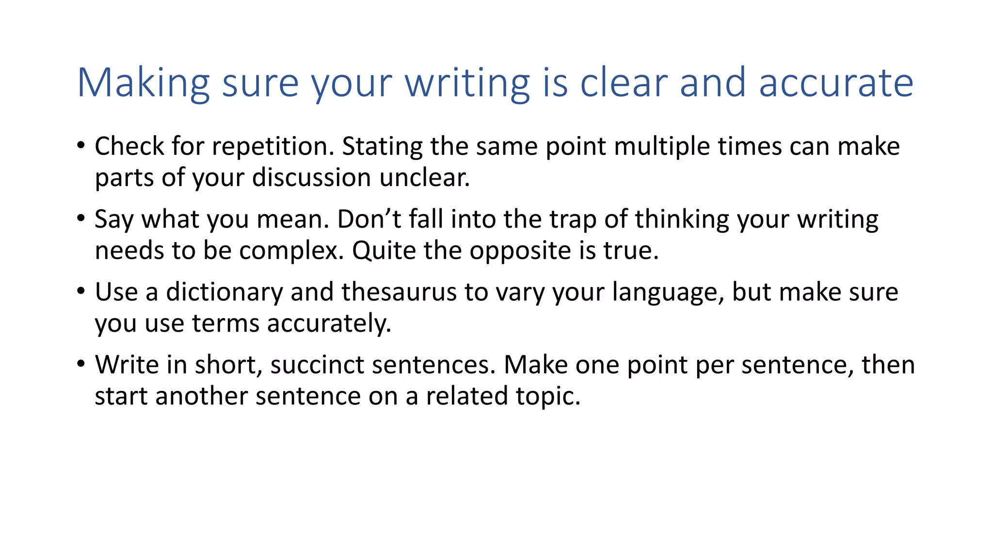 Week 6: Academic writing conventions | PPTX