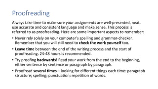 Week 6: Academic writing conventions | PPTX