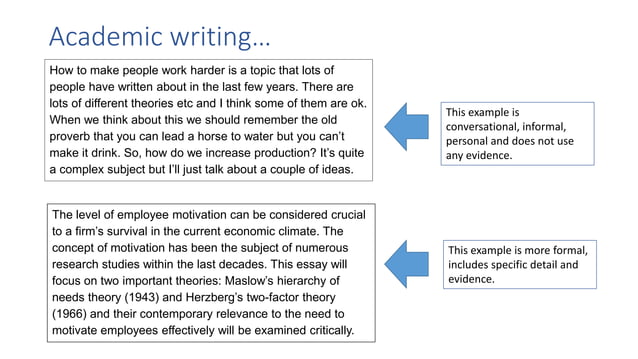 Week 6: Academic writing conventions | PPTX