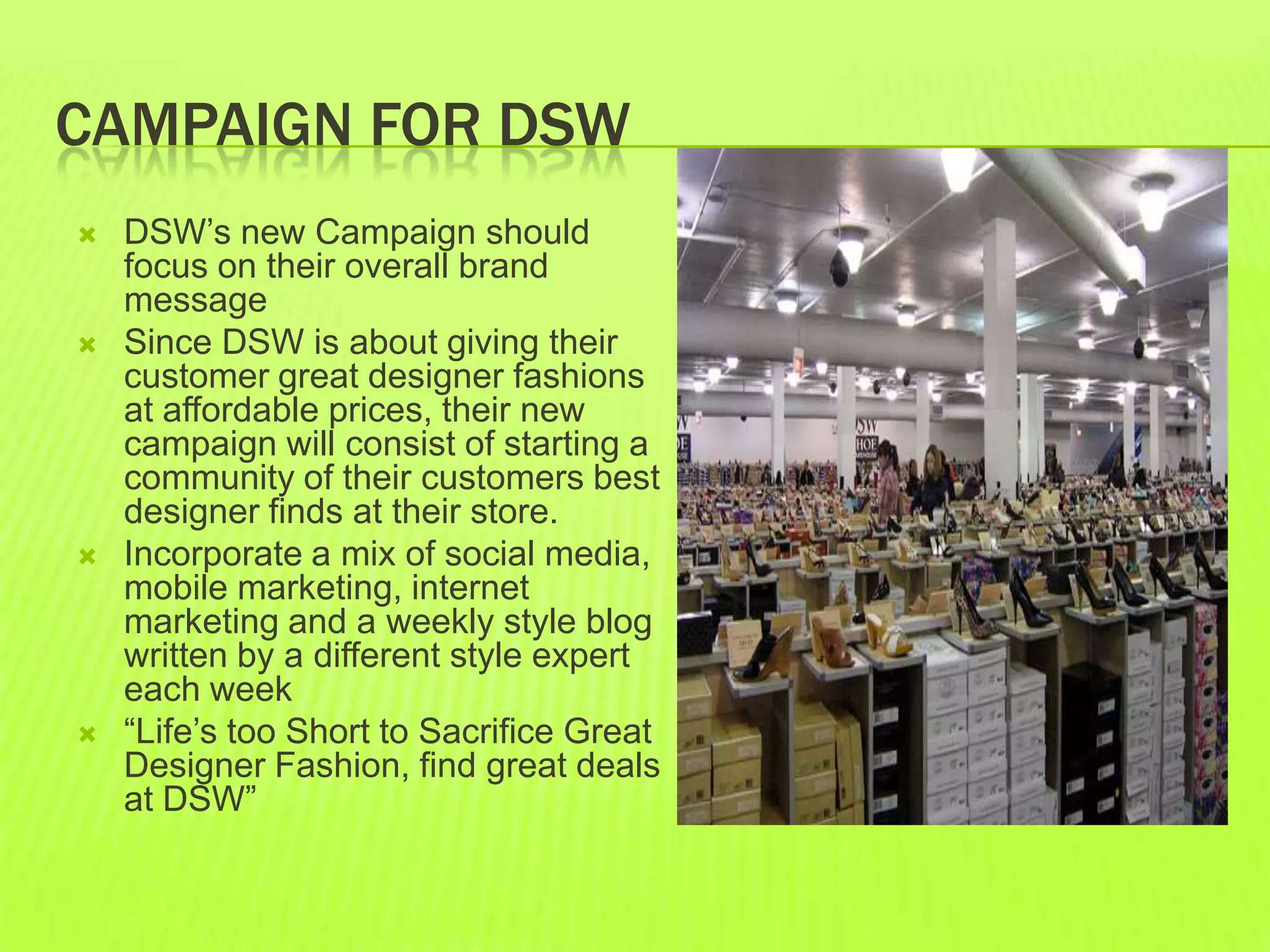 DSW final presentation | PPTX